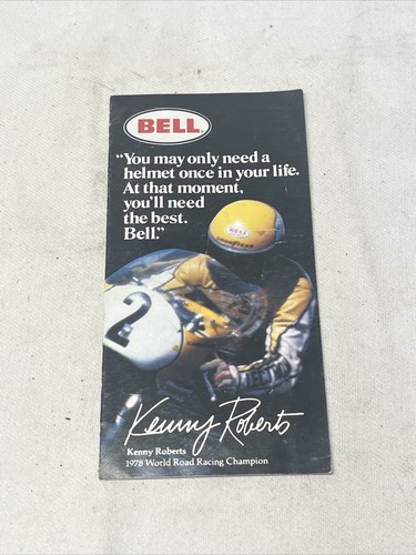 Bell Helmet Kenny Roberts Brochure Catalog RT Magnum Star Advertising ...