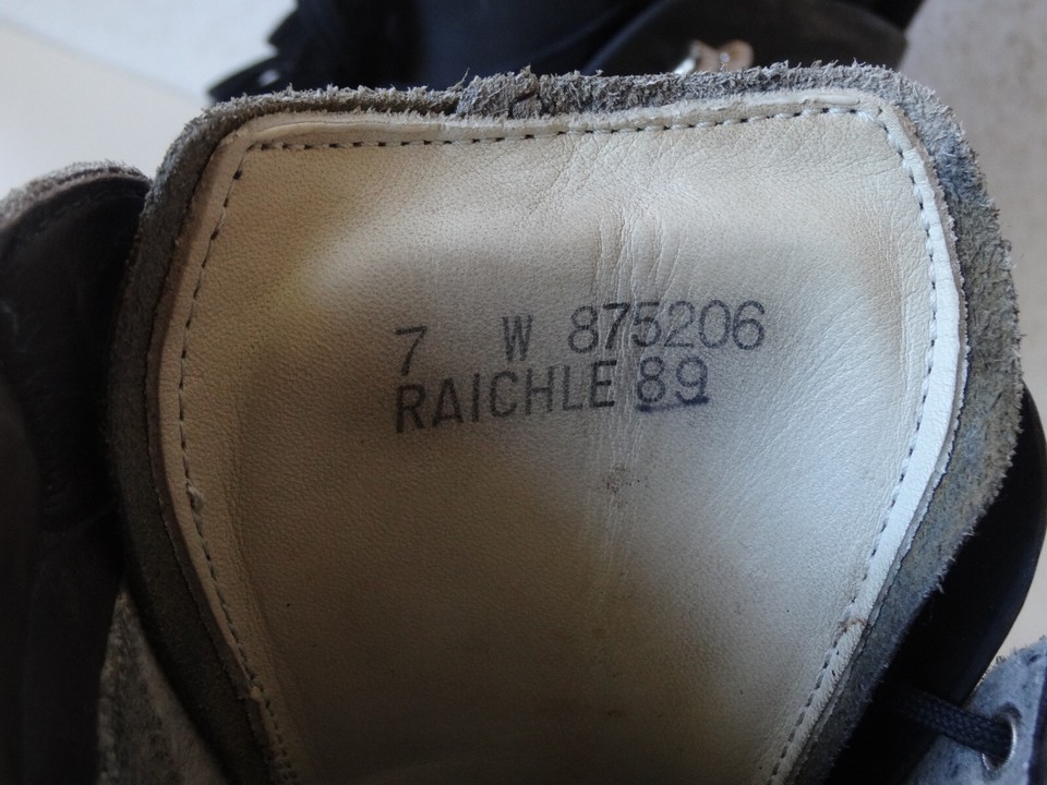 Swiss Army Military Boots Alps RAICHLE Leather Hiking Mountaineering ...