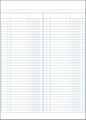 Ledger sheets A4 (20 sheets), ruled both sides (40 pages total) | eBay