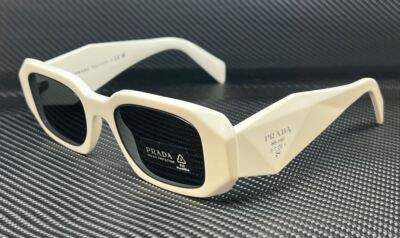 PRADA PR 17WS 1425S0 White Grey Women's 49 mm Sunglasses 8056597452465 ...