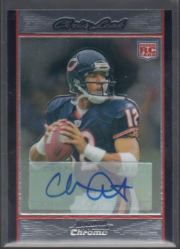 CHRIS LEAK 2007 Bowman Chrome Rookie Autographs #BC64 Chicago Bears ...