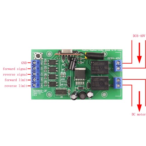 DC Motor Speed Controller Remote Control DC Motor Forward and Reserve ...