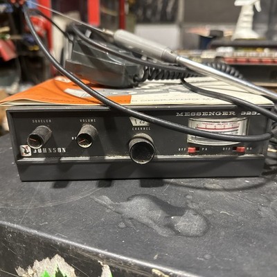 Johnson Messenger 323A CB Radio With Microphone, Antenna, Owner’s ...