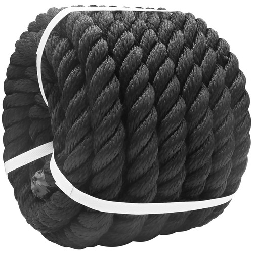 Black Twisted Polyester Rope Thick Outdoor Rope - Heavy Duty Rope for ...