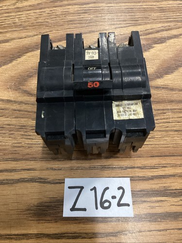 Federal Pacific NA350 50Amp 3Pole 240V NA Circuit Breaker FPE Stab-Lok ...