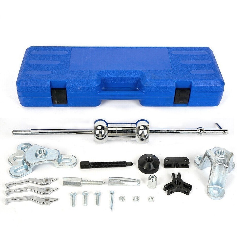 New Slide Hammer Dent Puller Tool Kit Wrench Adapter Axle Bearing Hub ...