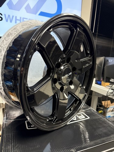 18x8 Black Wheels Raceline 942B Addict-Suv 6x5.5/6x139.7 15 (Set of 4 ...