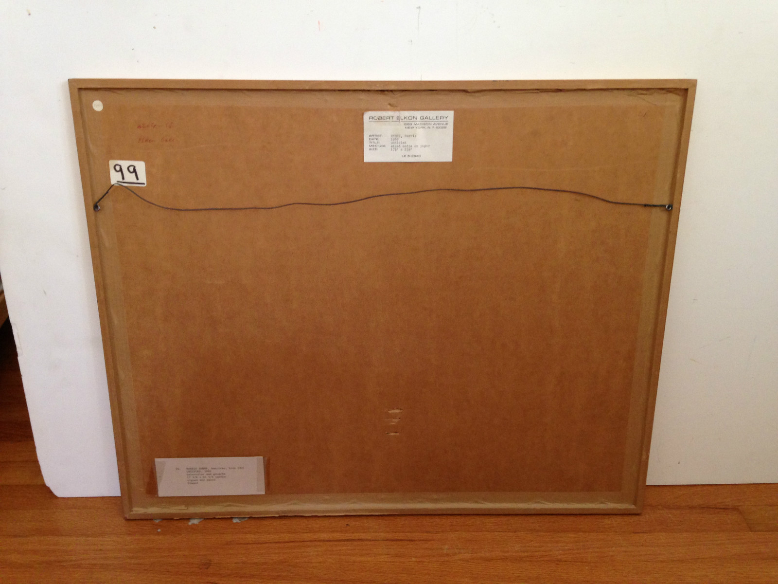 Norris Embry painting New York Robert Elkon Gallery Label American ...