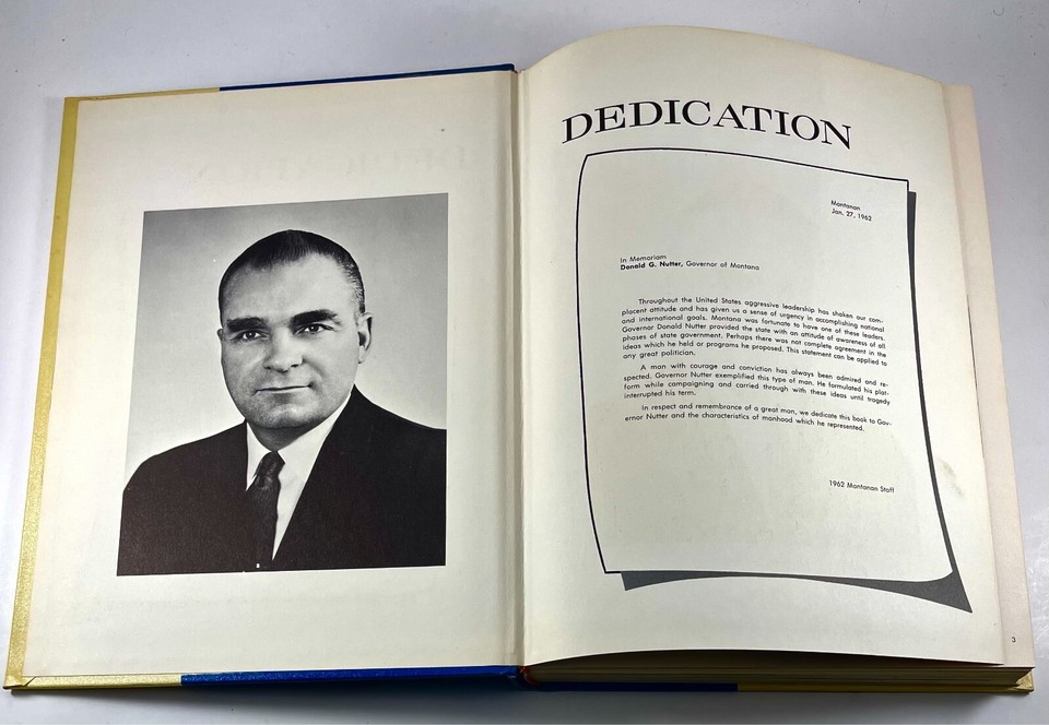 VTG 1962 Montana State College University Yearbook Annual Bozeman MT ...