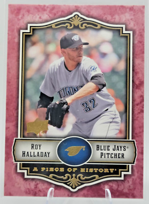 2009 Upper Deck A Piece of History Pink Roy Halladay Toronto Blue Jays ...