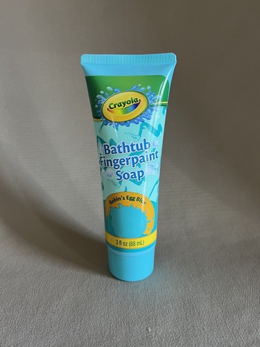 3 Oz. Crayola Bathtub Fingerpaint Soap Robin’s Egg Blue, For Ages 3 ...