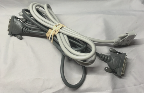 Lot of 2 DB25 Male to Male 25 Pin Serial Cable 1 (10) feet 1 (6) feet ...