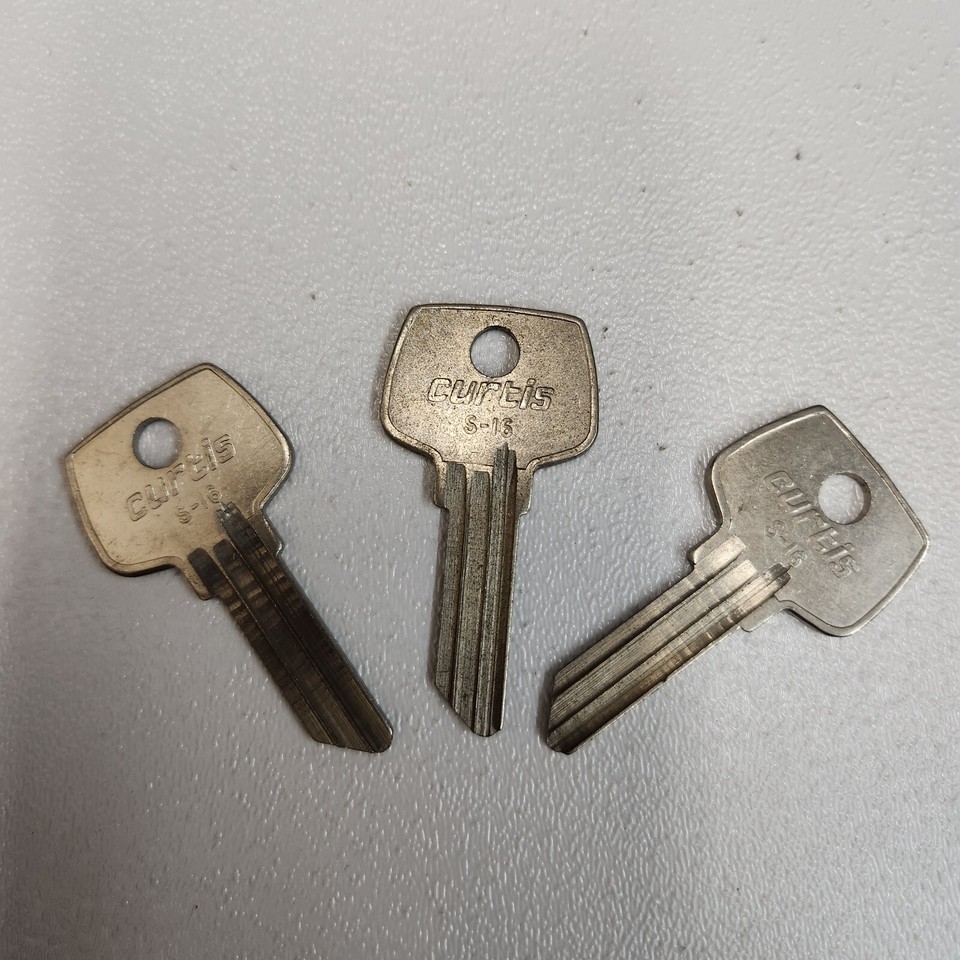 Lot of (3) Curtis Key Blanks S16 / N1007KMB 5-Pin Sargent Key | eBay