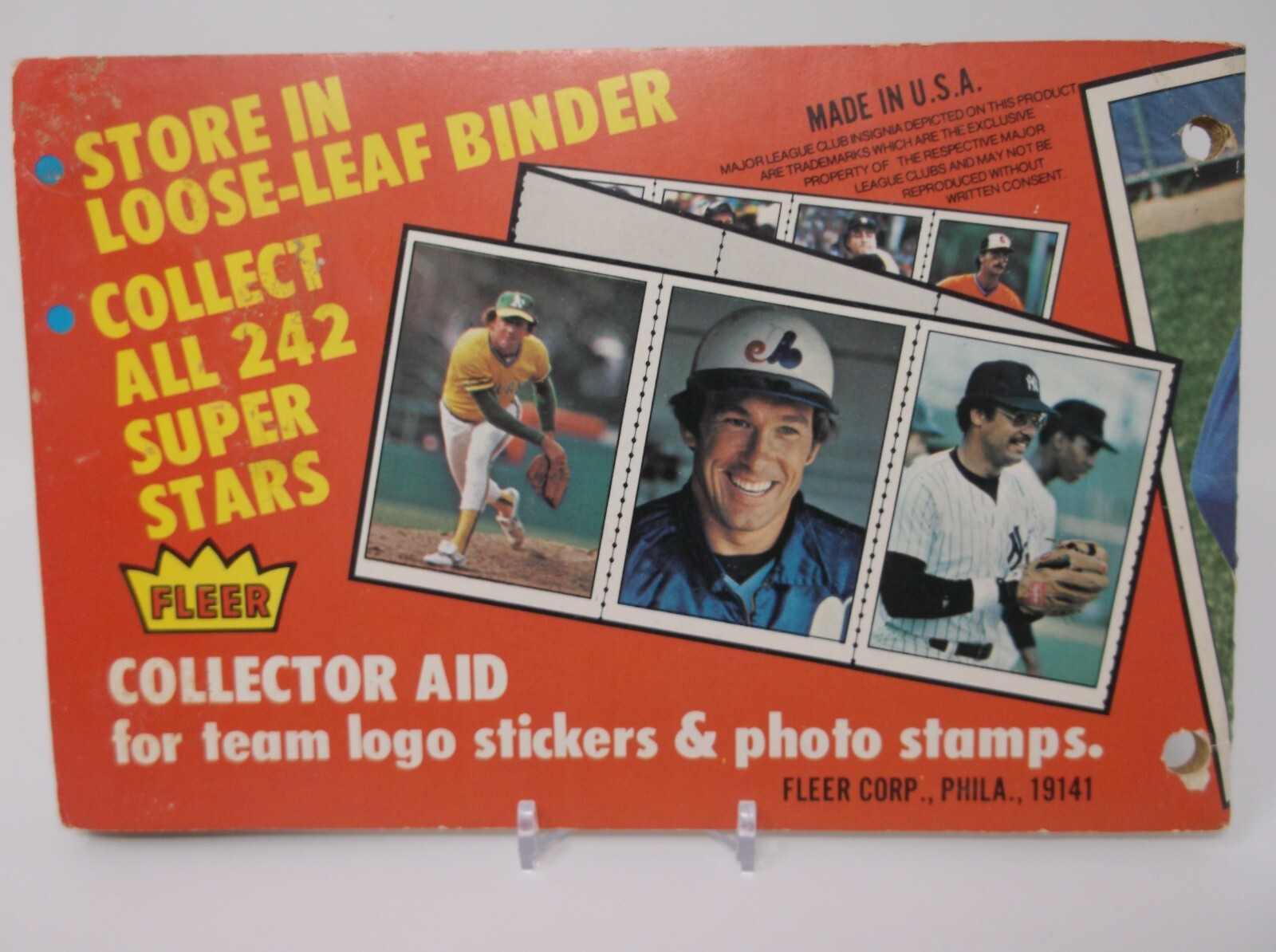 1981 Fleer Baseball Logo Sticker & Stamp Album 116/242 Complete | eBay
