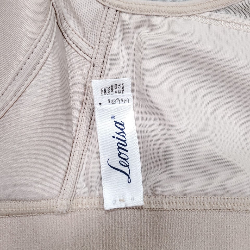 Leonisa Posture Corrector Back Support Contour Cup Bra Size 40B Beige ...