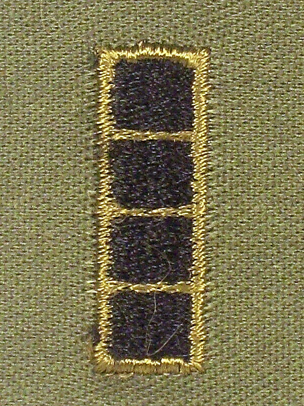 US Army Chief Warrant Office Four CWO-4 OD Fatigue Cloth Collar Rank ...