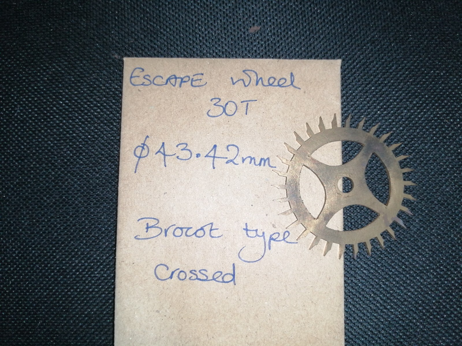 Clock Escape Wheel Brocot. | eBay UK