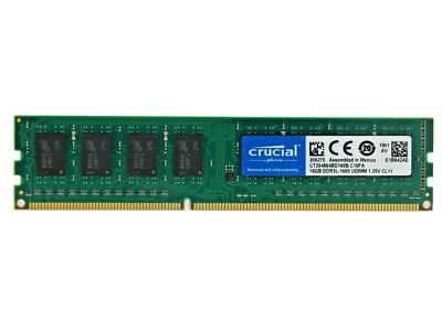 Crucial CT204864BD160B 16GB PC3-12800 DDR3-1600MHz non-ECC Unbuffered ...