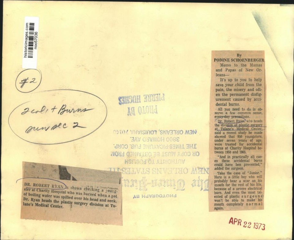 1973 Press Photo Dr. Robert Ryan examining a youngster at Charity Hospital | eBay