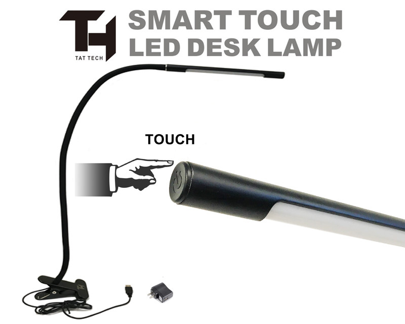 TAT TECH LED DESK LAMP Smart Touch Clip Tattoo Shop Equipment Furniture ...