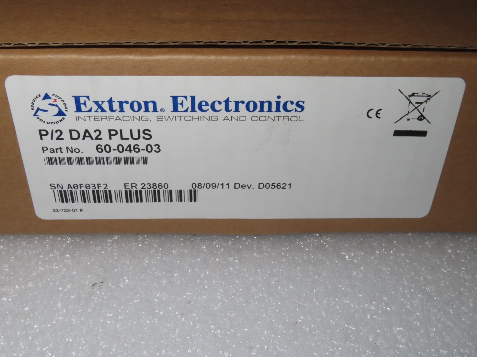 Extron P/2 Da2 Plus 2 Output VGA Distribution Amplifier for sale online ...