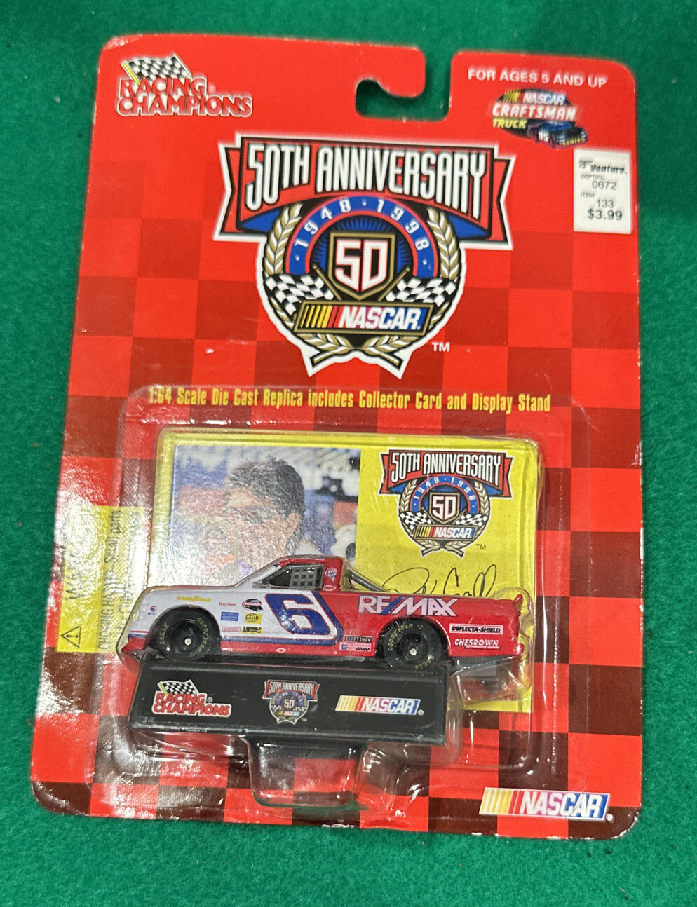 1995 NASCAR racing champions #6 Rick Carelli Total Matched Serial ...