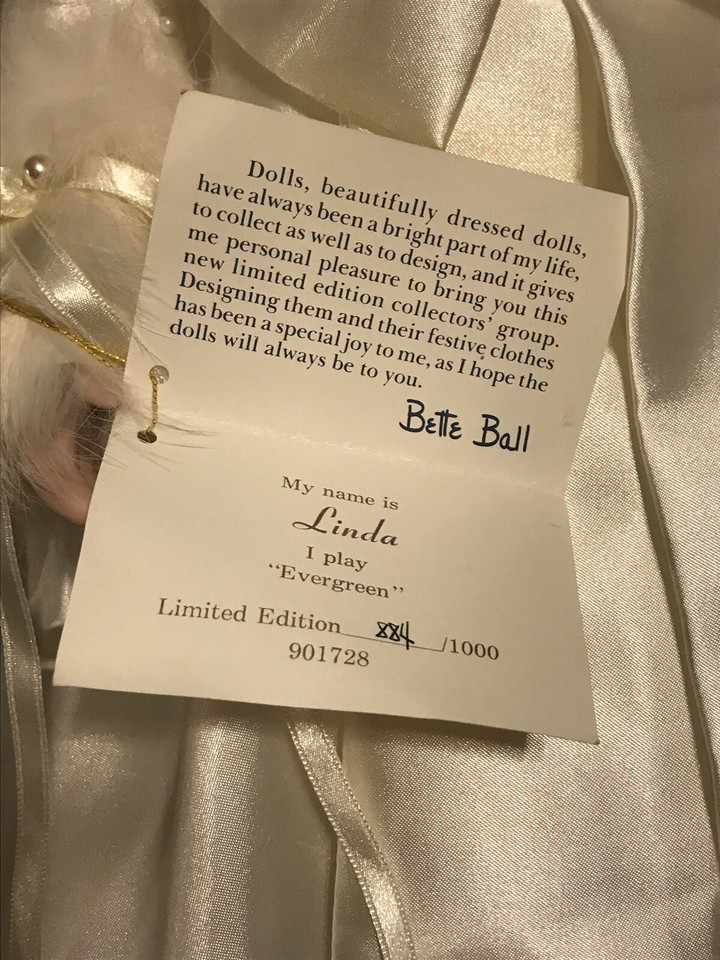 Linda Goebel Porcelain Bette Ball Betty Jane Carter 884/1000 MUSICAL ...