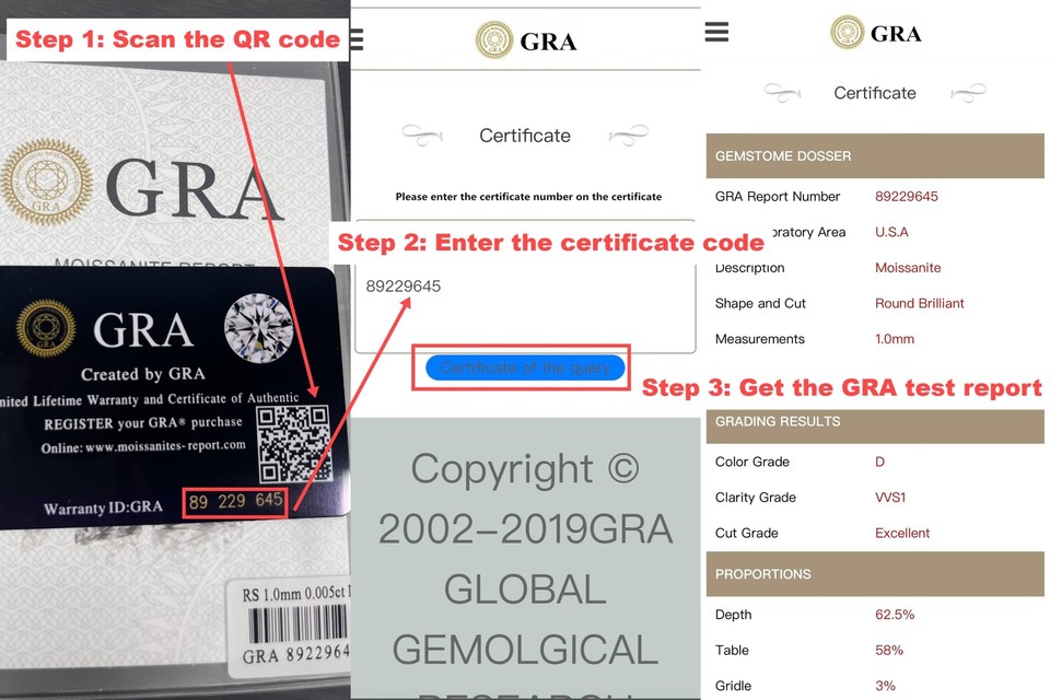 0.50 CT VVS1 Moissanite Wedding Ring Set Stackable Real 925 Sterling ...