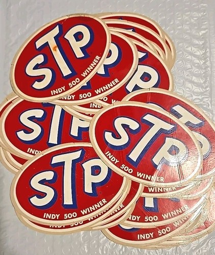 Lot Of 50 Vintage STP Racing Sticker Decals Indy 500 Winner NOS | eBay
