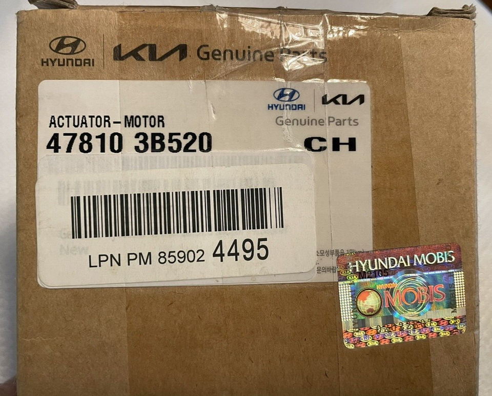GENUINE OEM HYUNDAI/KIA 478103B520 ACTUATOR MOTOR REAR DIFFERENTIAL FOR ...