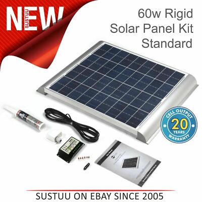 Solar Technology PV Logic STPMH60 60W Rigid Solar Panel Rooftop Kit - Standard | eBay UK