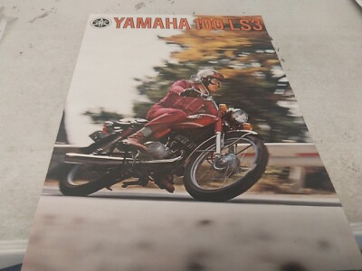 1972 YAMAHA 100 LS3 Motorcycle Original Sales Brochure | eBay
