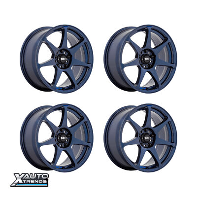 Motegi MR154 Battle Midnight Blue 17X8 5X110 30mm (Set of 4) | eBay