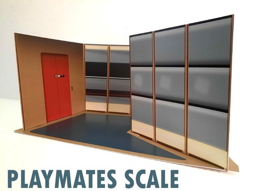 Star Trek TNG Enterprise Hallway Custom Playset for 5" Scale Playmates ...