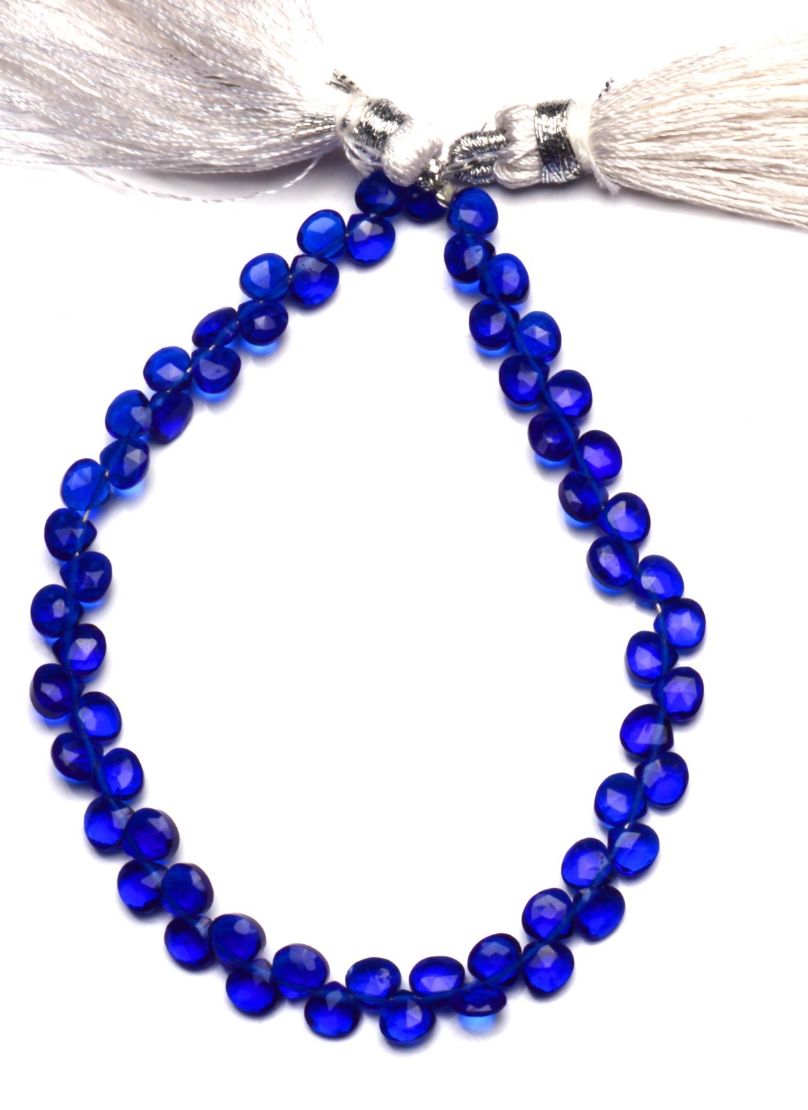 Blue Kyanite Color Hydro Quartz Faceted 4MM Heart Shape Briolettes 7 ...