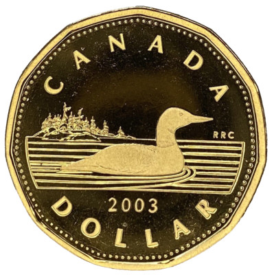 2003 CANADA LOONIE PROOF ONE DOLLAR HEAVY CAMEO COIN | eBay