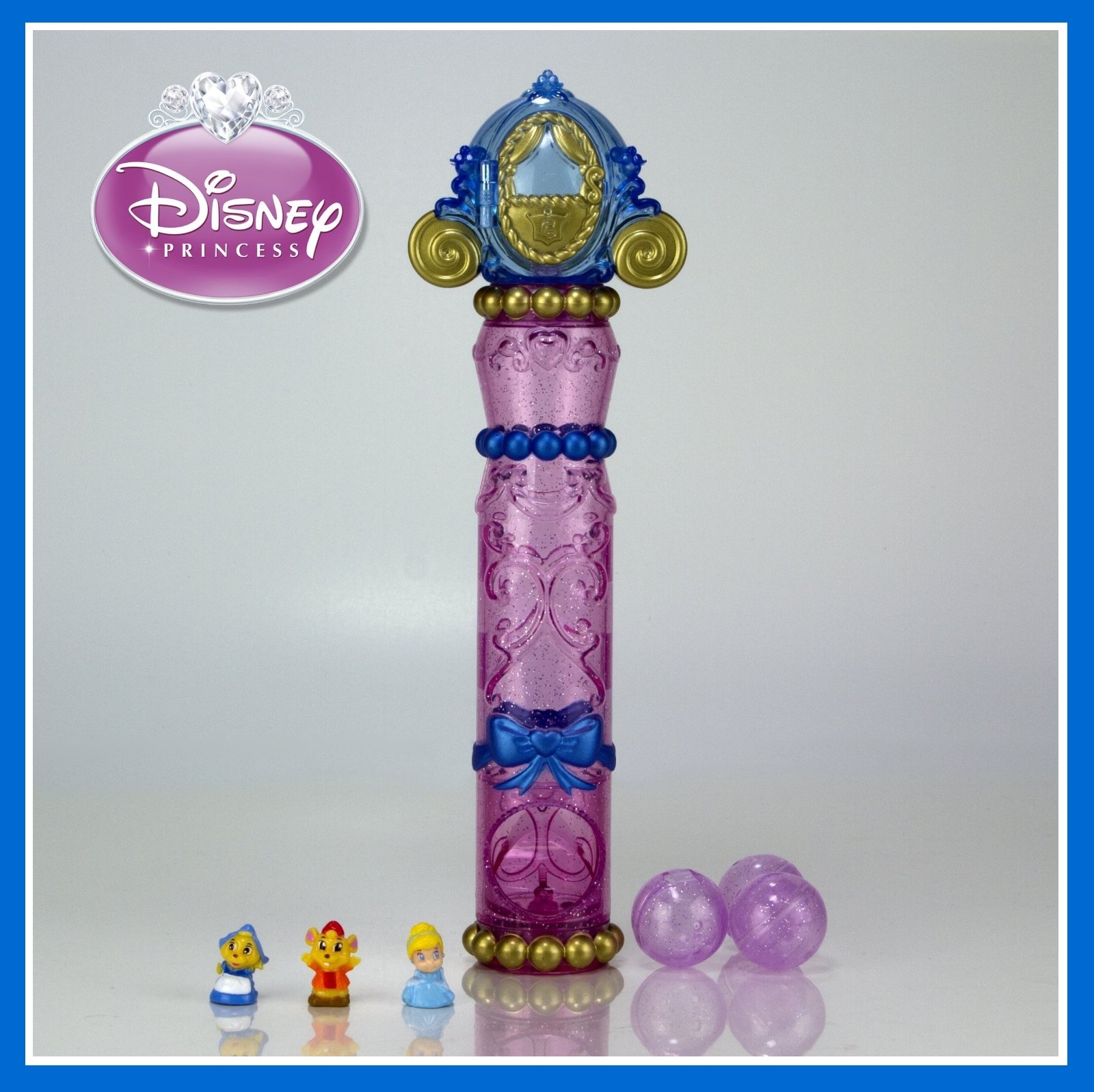 Disney Princess 3 Squinkies & Dispenser Scepter Wand CINDERELLA Toy ...