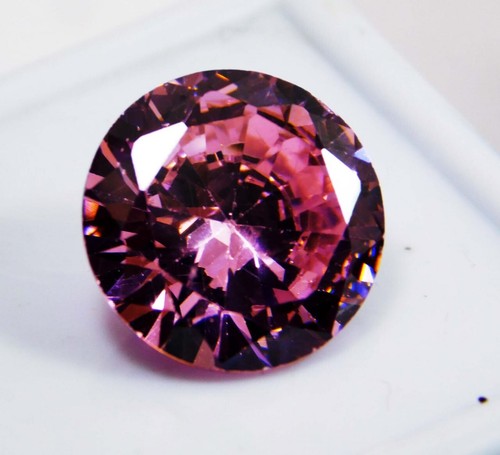 6.50 Ct Cambodia PINK Zircon Round Cut Loose Gemstone.2252. | eBay