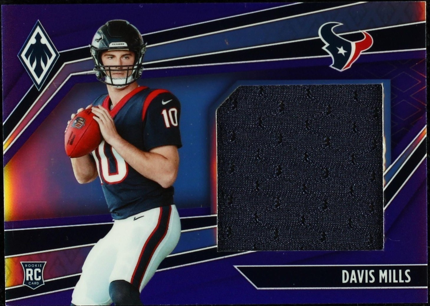 2021 Panini Phoenix - Rookie Jumbo Memorabilia Davis Mills, Davis Mills #RJM-DMI Purple /99 (MEM ...