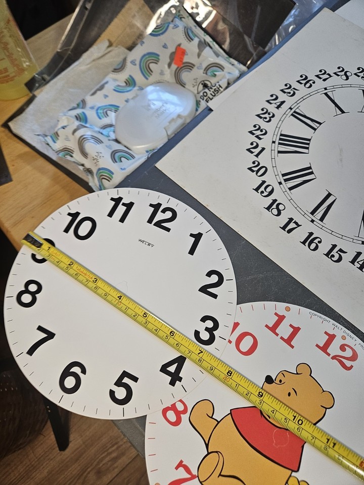 NOS Clock Face Replacement's Assorted Sizes & Looks | eBay