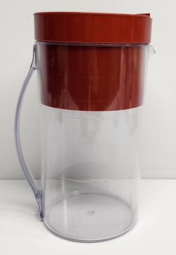 Mr. Coffee Iced Tea TM1 Replacement 2 Qt Clear Pitcher W/ Red Brew ...
