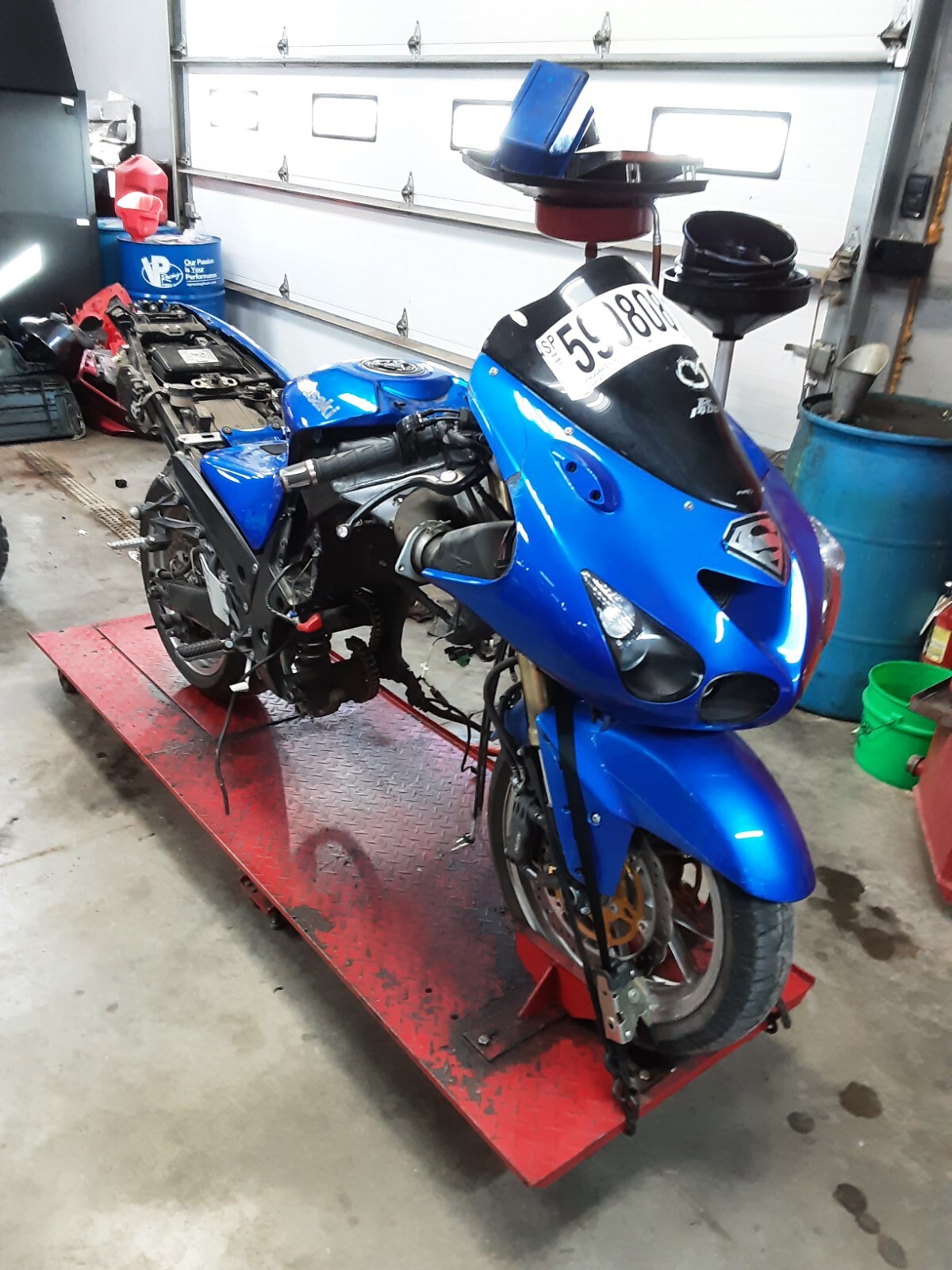 2007 07 06-11 Kawasaki ZX14 ZX14R ZX1400 Ninja Side Kickstand Spring ...