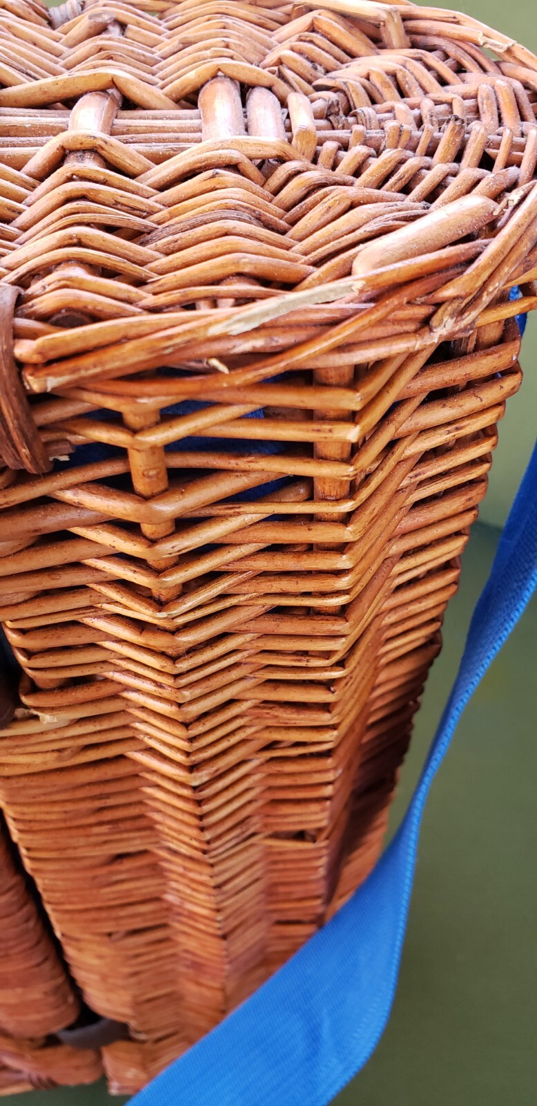 Vintage Collectible "Grey Goose" Brand Wicker Carry Picnic Basket Wine ...