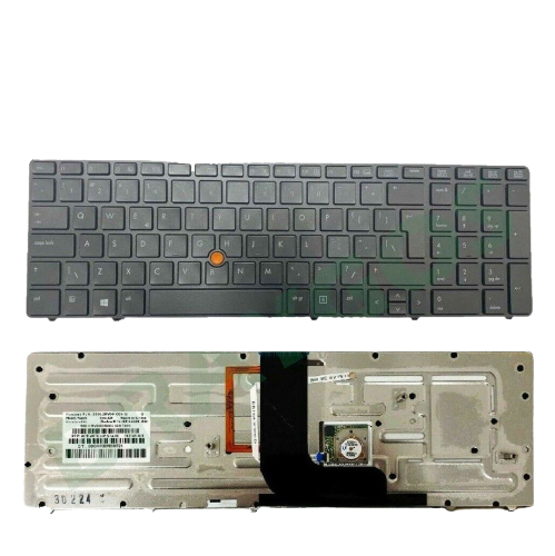For HP EliteBook 8560W 8570W EU Layout Laptop Keyboard With Frame ...