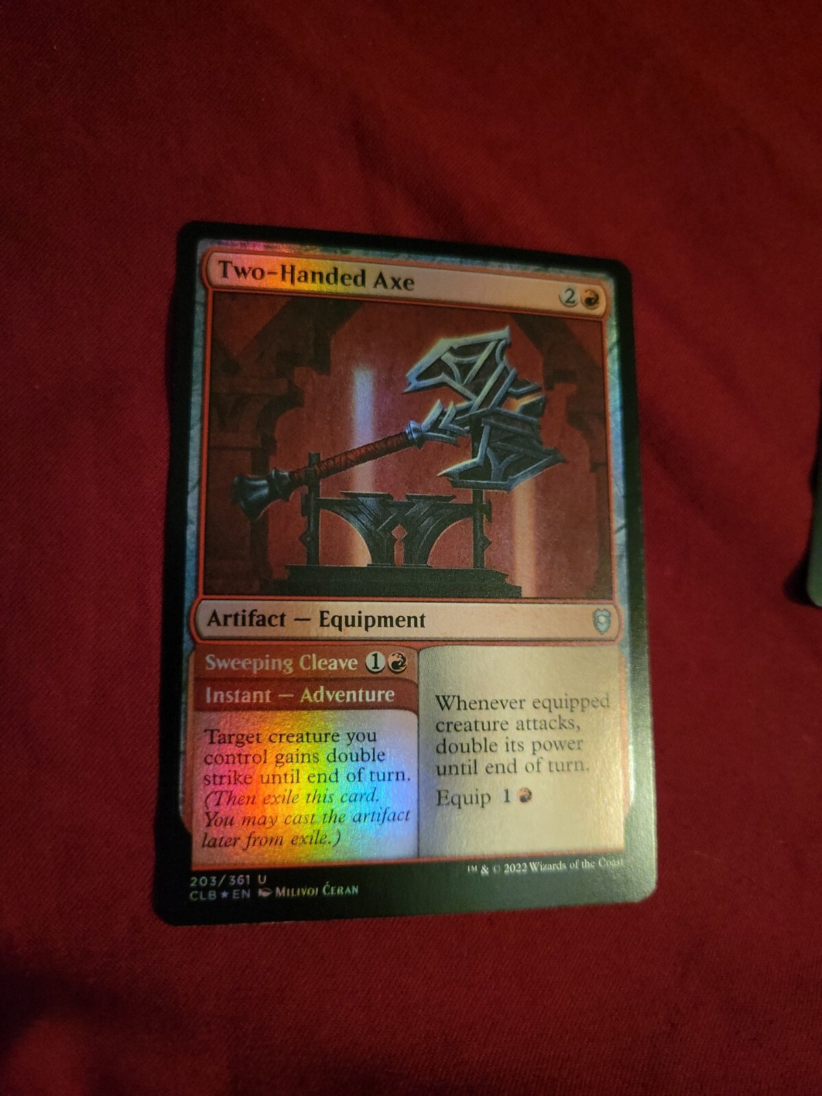 MTG Two-Handed Axe FOIL Commander Legends: Baldur's Gate NM/M Pack ...