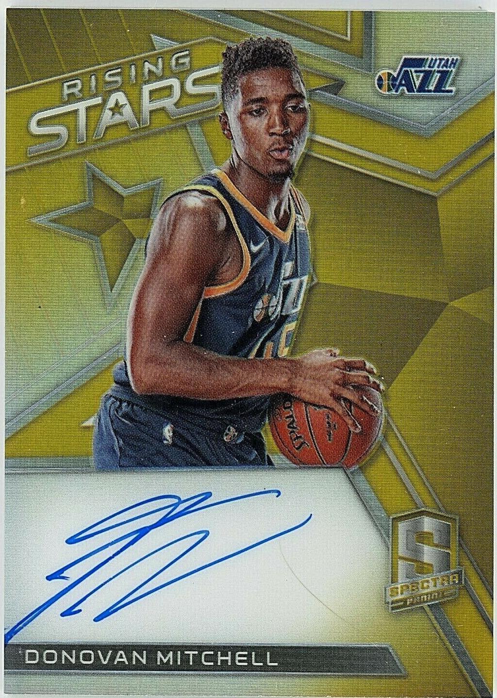 2017-18 Panini Spectra - Rising Stars Signatures Donovan Mitchell #RS ...
