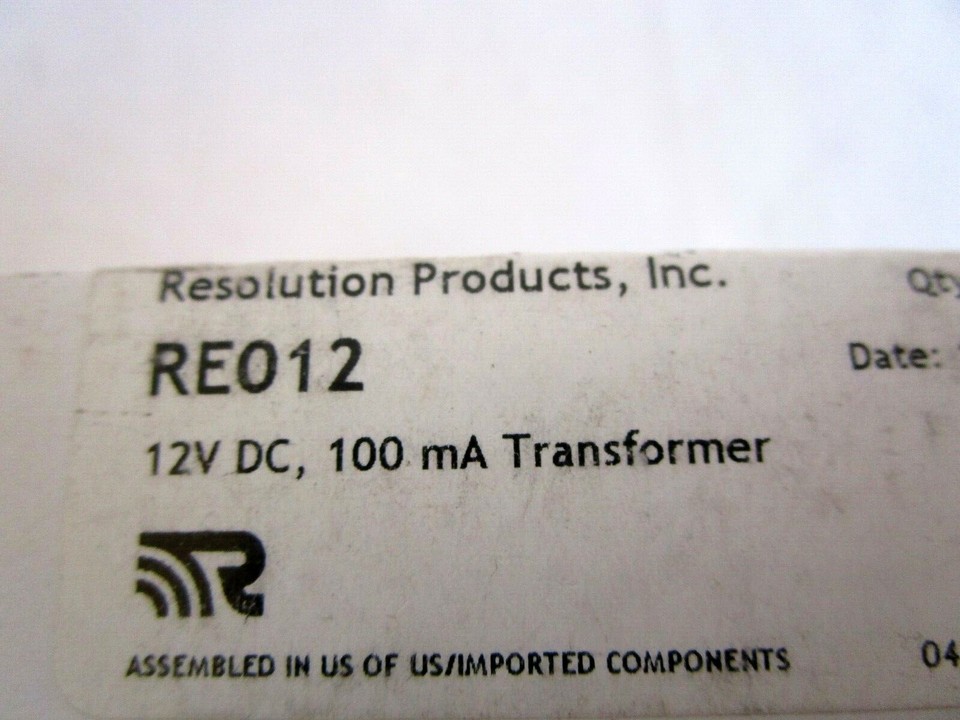 RESOLUTION PRODUCTS..RE012..AC DC ADAPTOR TRANSFORMER...NEW IN BOX | eBay