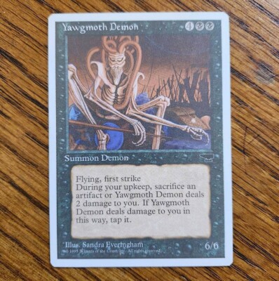 Yawgmoth Demon Chronicles (MISPRINT FADED) Magic The Gathering moderate ...