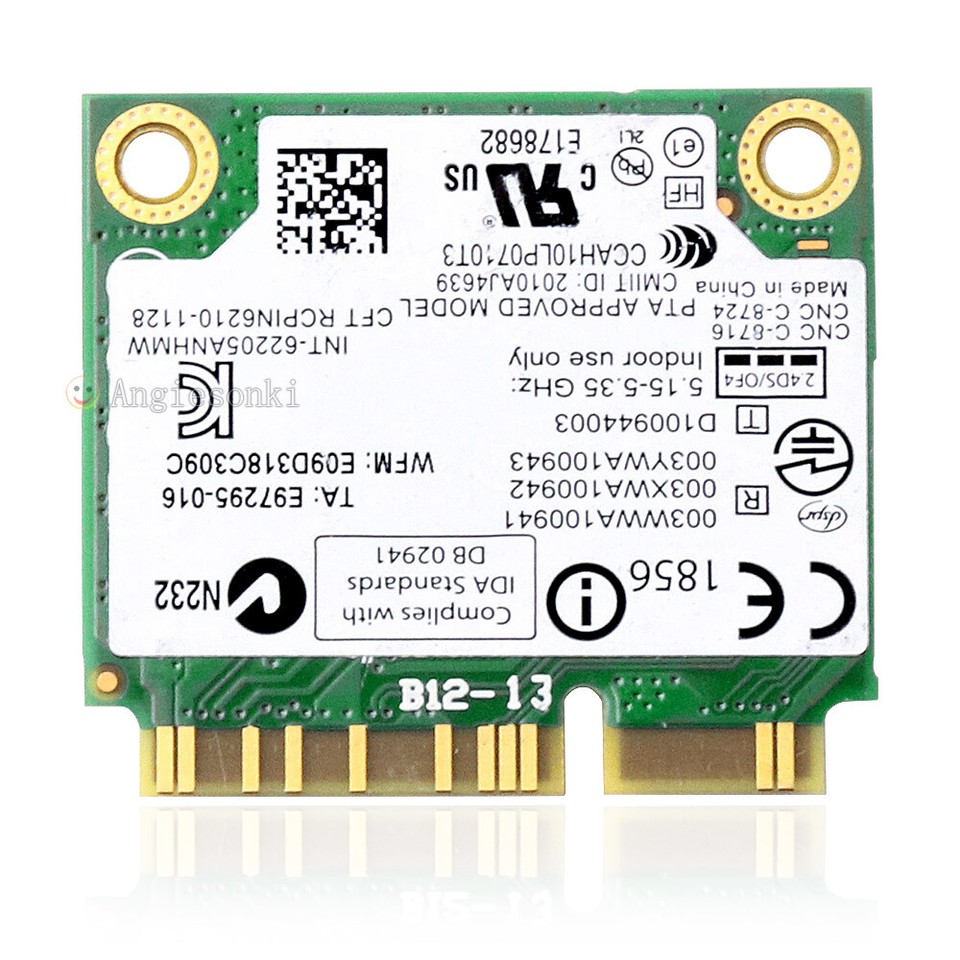 Hp Elitebook 8460w 8560w 8760w 8560p 631954-001 Intel 6205ABGN 2.4G-5G ...