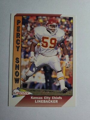 PERCY SNOW 1991 PACIFIC FOOTBALL CARD # 224 D5490 | eBay